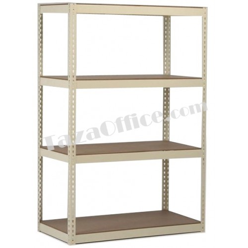 Boltless Rack with 4 Levels Fibreboard Shelves